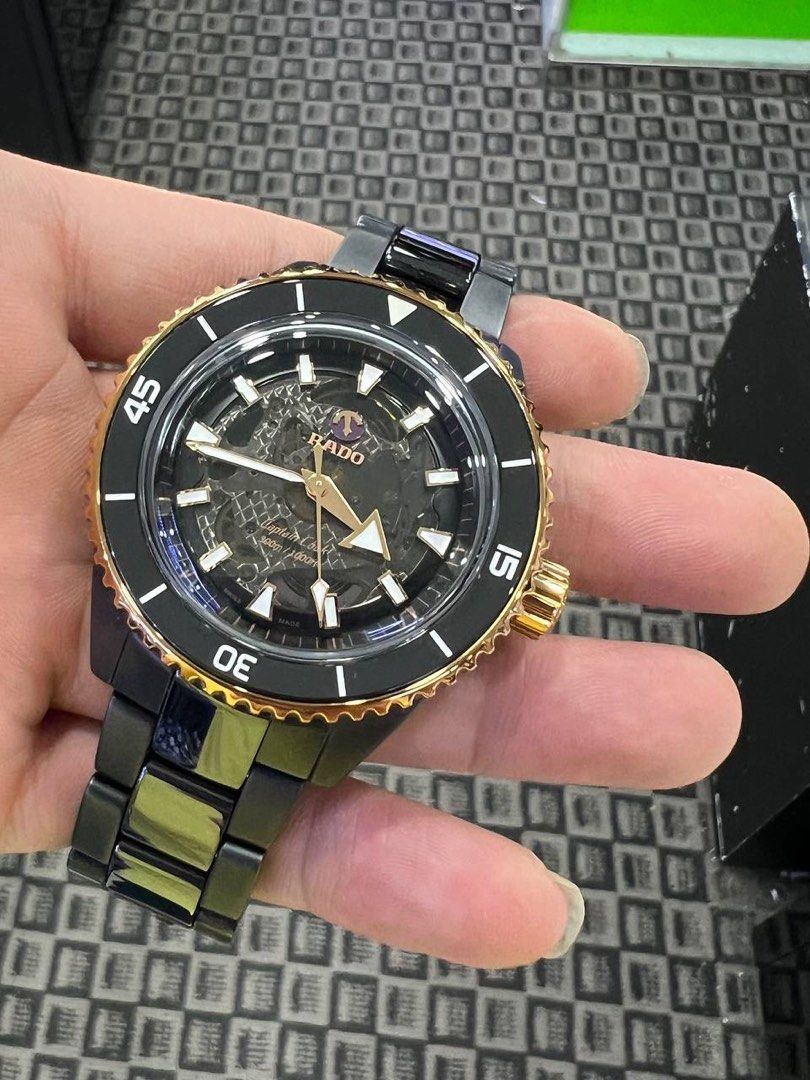 RADO CAPTAIN COOK SWISS MADE CERAMIC AUTOMATIC DIVERS 300M R32127162 ...
