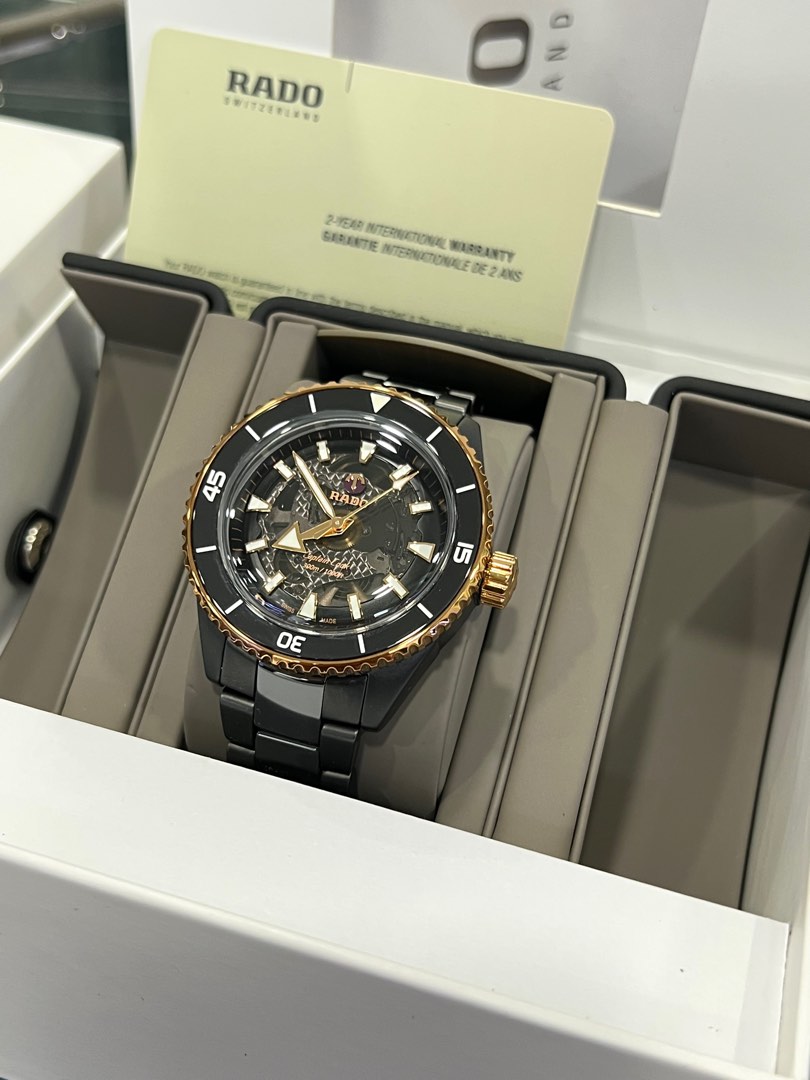 RADO CAPTAIN COOK SWISS MADE CERAMIC AUTOMATIC DIVERS 300M R32127162 ...