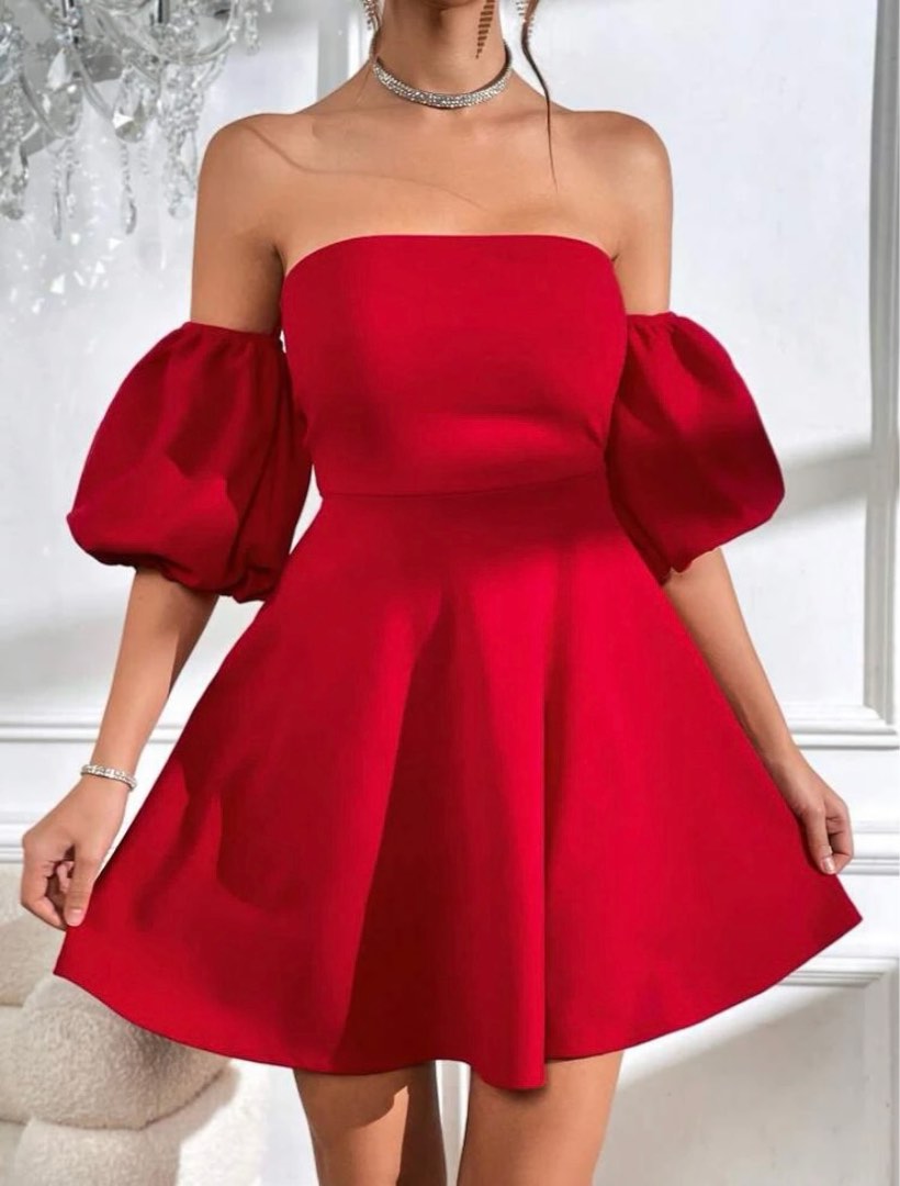 Red Birthday Dress, Women's Fashion, Dresses & Sets, Dresses on Carousell