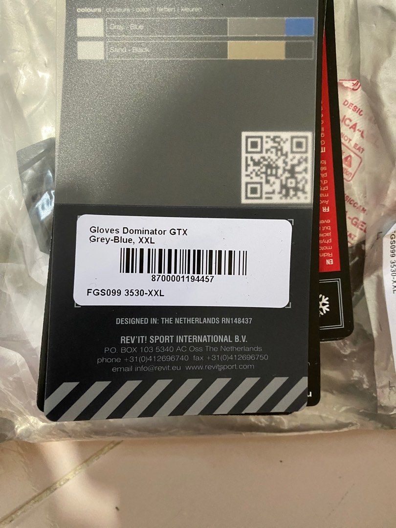 RevIT! Gortex dominator GTX glove, Motorcycles, Motorcycle Apparel on ...