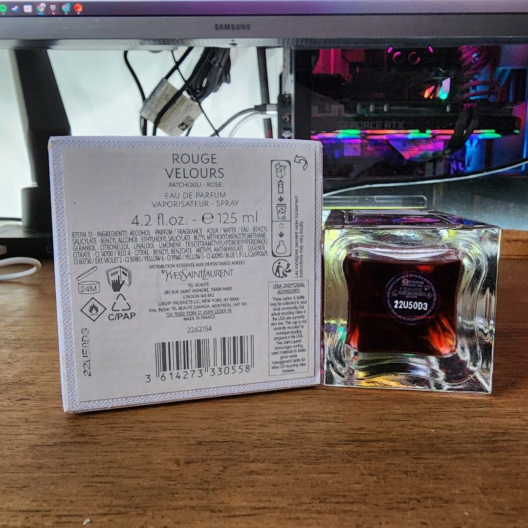 Rouge Velours YSL Les Vestiaire Parfum Collection EDP 125 ML, Beauty ...