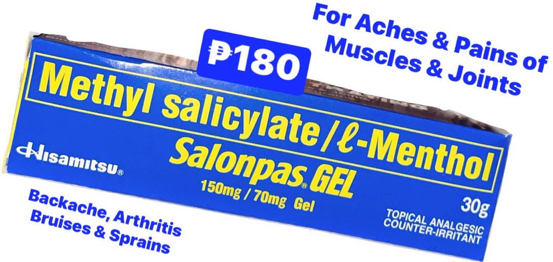 SALONPAS MENTHOL GEL 30G, Health & Nutrition, Medical Supplies & Tools ...