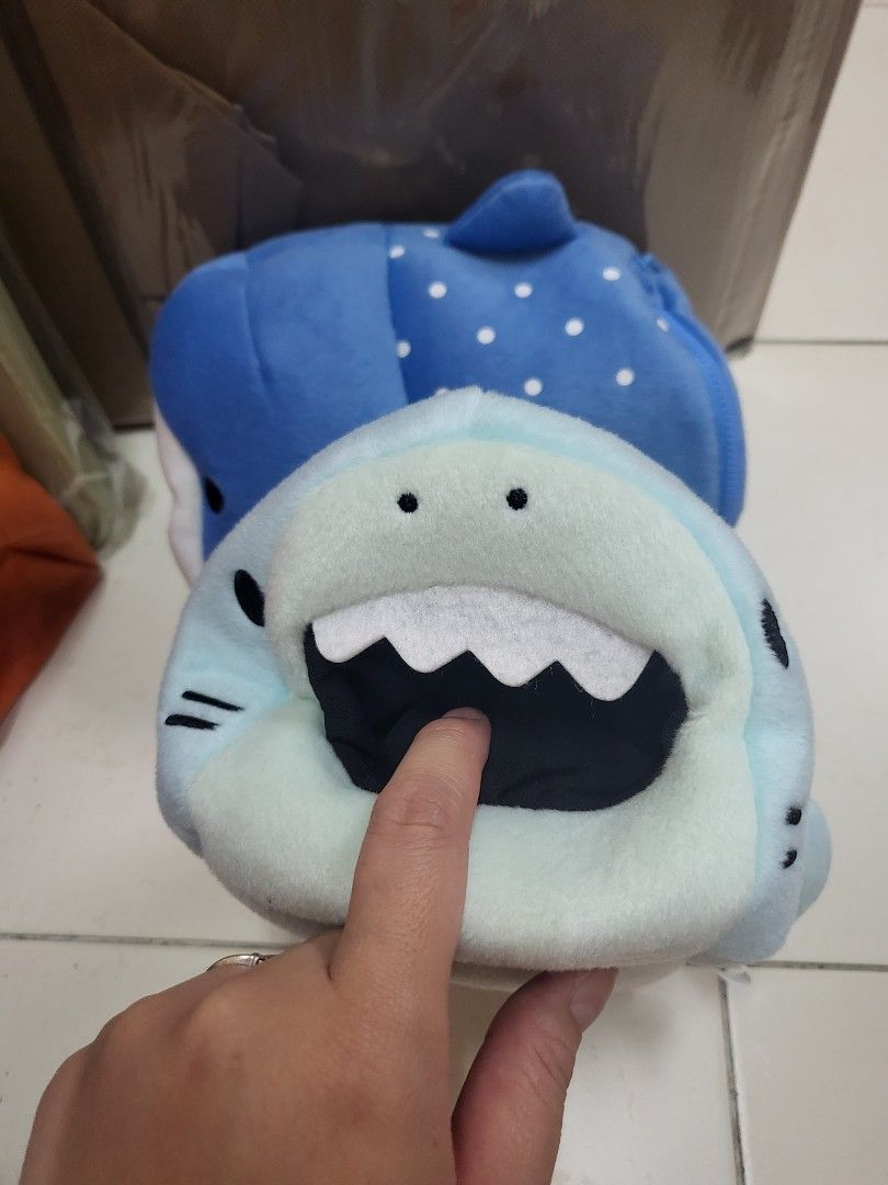 Samezu shark plush tissue box, Hobbies & Toys, Toys & Games on Carousell
