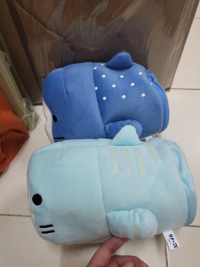 Samezu shark plush tissue box, Hobbies & Toys, Toys & Games on Carousell