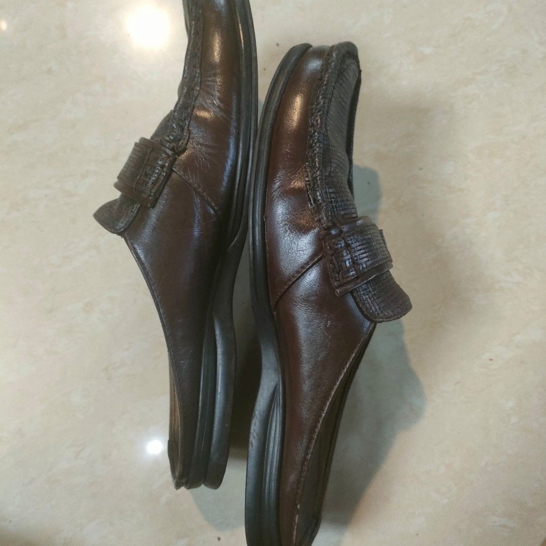 Sepatu kulit coklat pria, Fesyen Pria, Sepatu , Sepatu Formal di Carousell