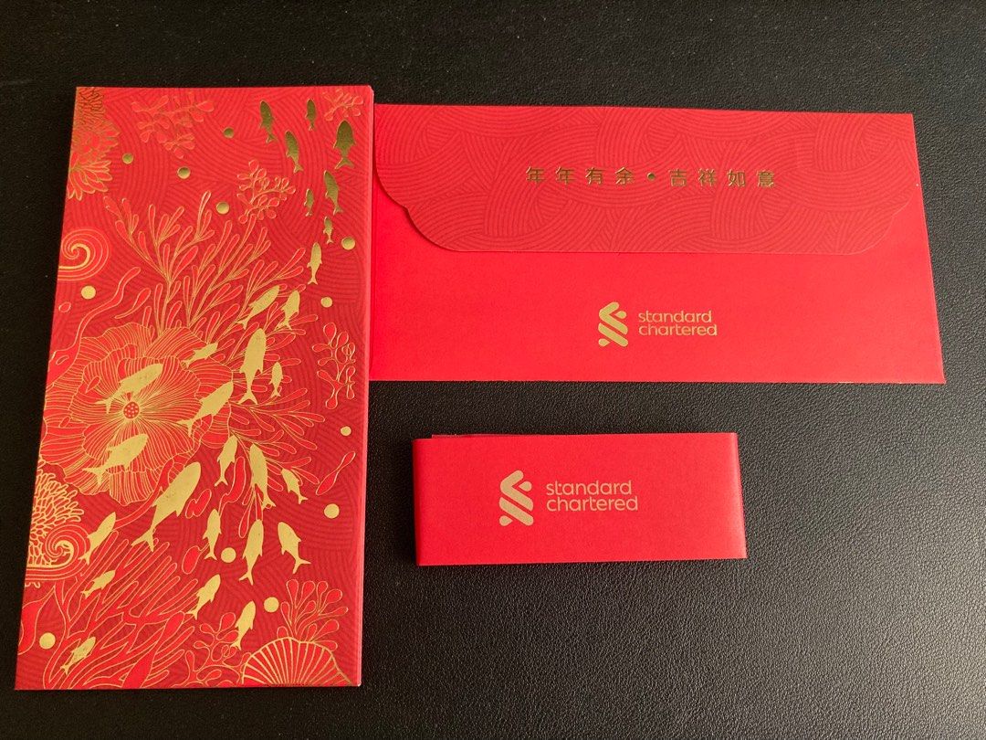 Standard chartered (SCB) 2024 red packets CNY, Hobbies & Toys ...