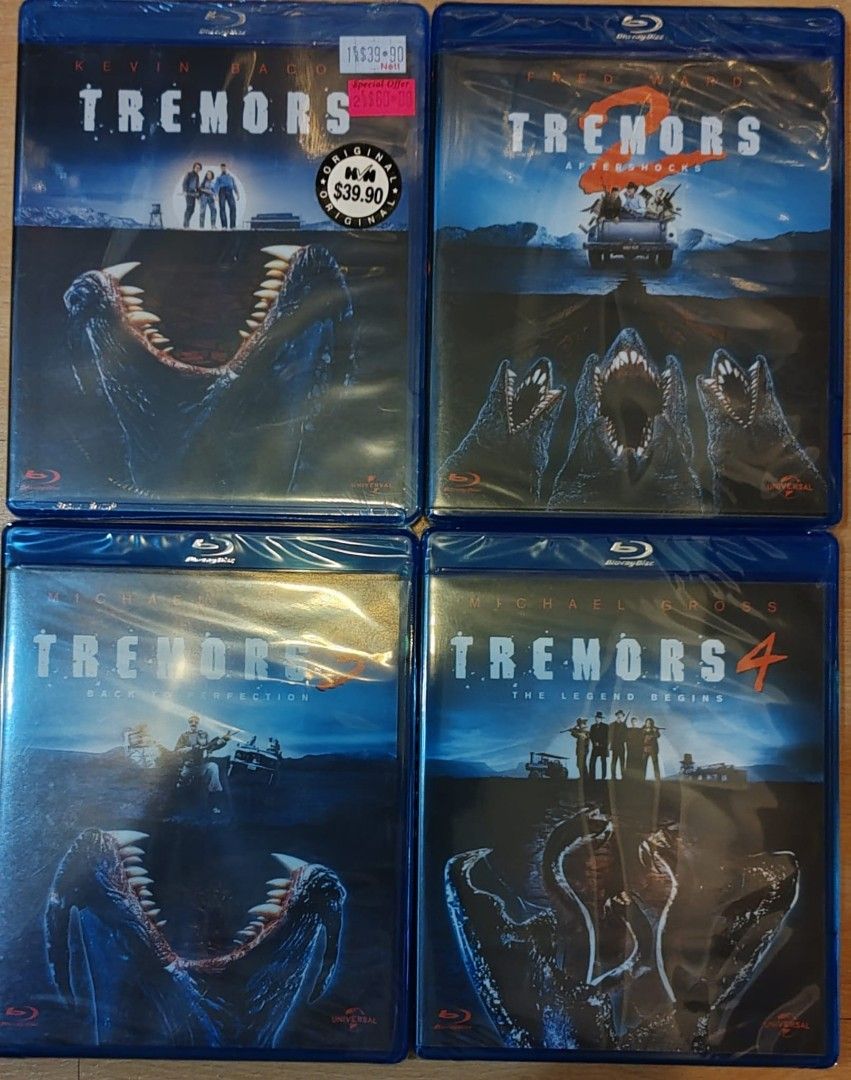 Tremors movie series sets blu ray, Hobbies & Toys, Music & Media, CDs ...