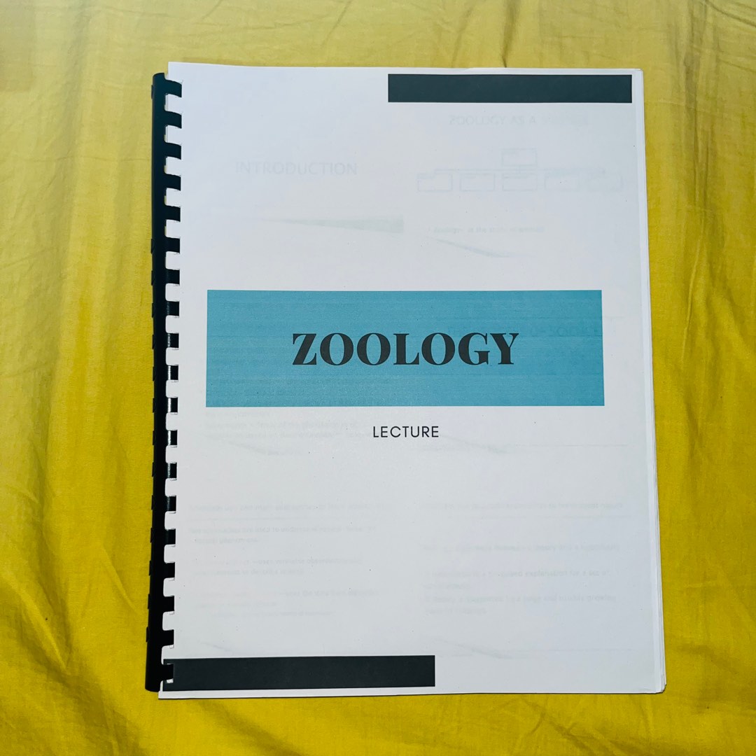 Zoology Compiled Notes, Hobbies & Toys, Books & Magazines, Textbooks on ...
