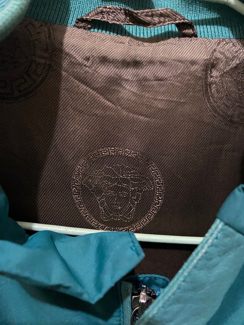 Versace sea green colored jacket, Men's Fashion, Coats, Jackets and ...