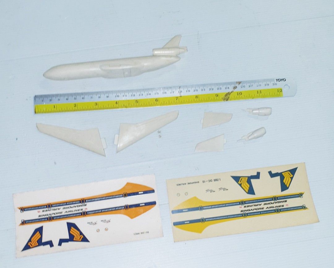 Vintage landex Singapore airlines Douglas RC 10 B747 jumbo jet model ...