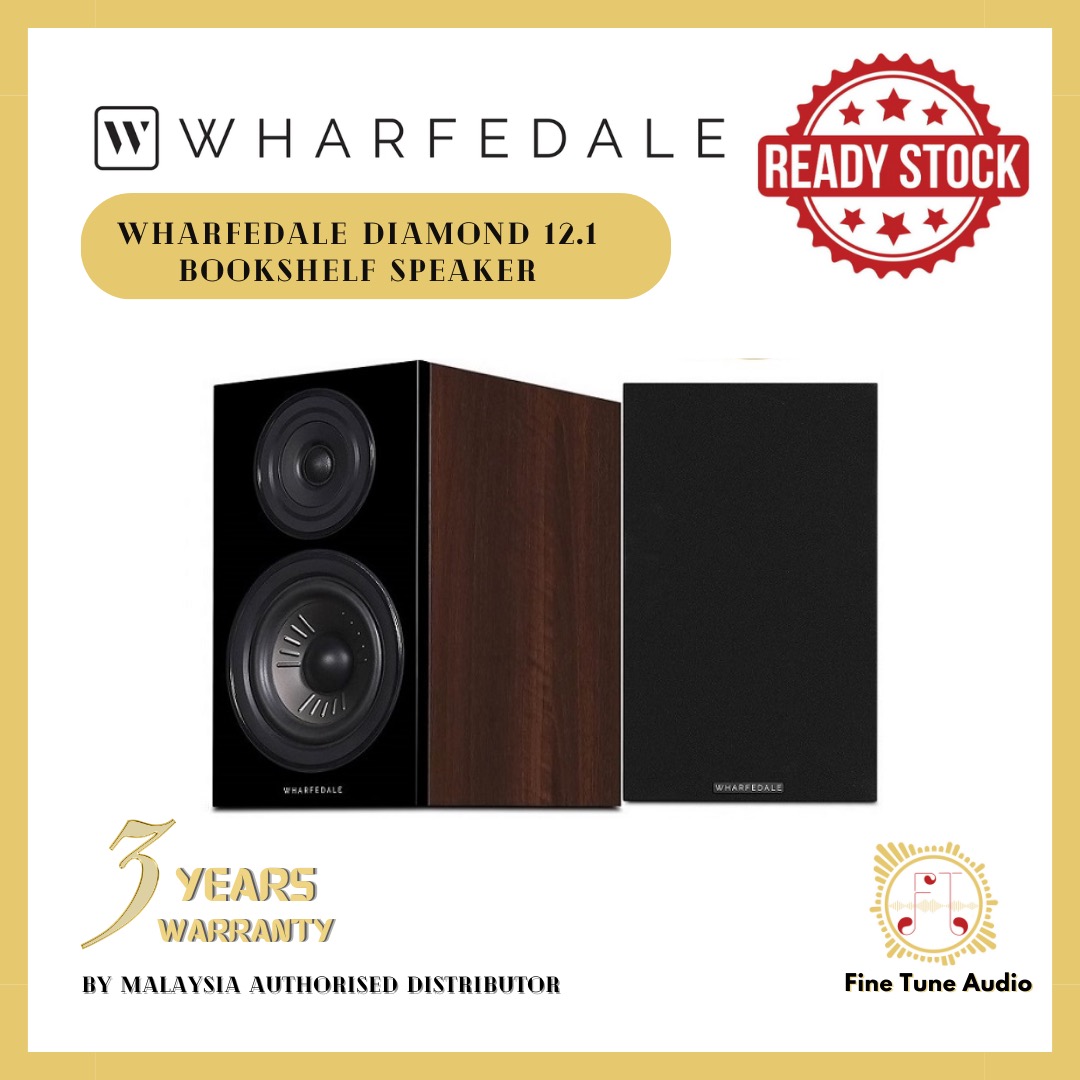 Wharfedale Diamond 12.1 Bookshelf Speaker, Audio, Soundbars, Speakers ...