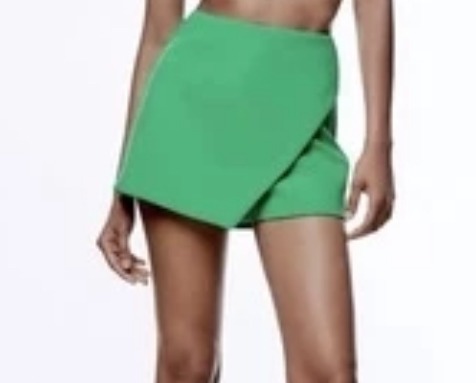 ZARA Green Skort (overrun) , Women's Fashion, Bottoms, Other Bottoms on ...