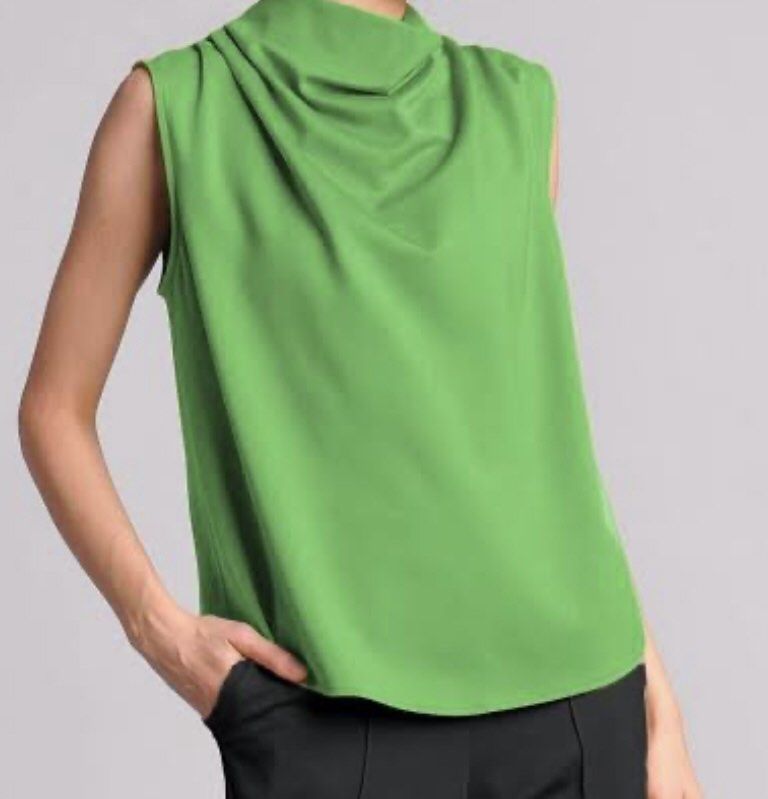 Sale!!! Authentic Zara Sleeveless Cowl Neck Long Back Blouse, Women's ...