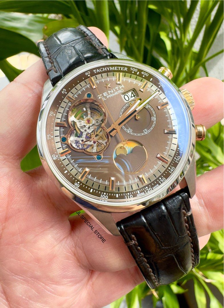 Zenith El Primero Chronomaster Open Grand Date Moonphase Rose Gold ...