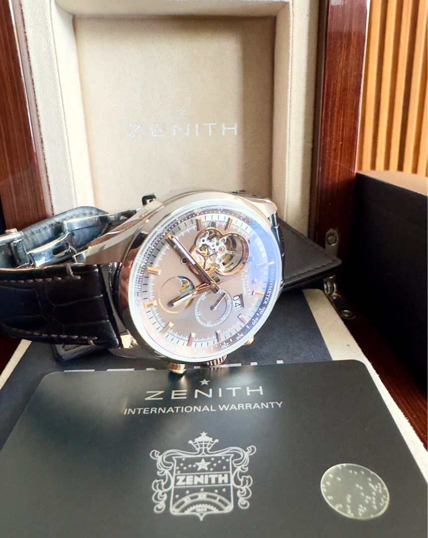 Zenith El Primero Chronomaster Open Grand Date Moonphase Rose Gold ...