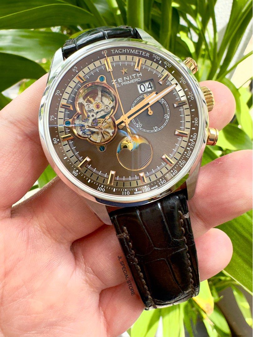 Zenith El Primero Chronomaster Open Grand Date Moonphase Rose Gold ...