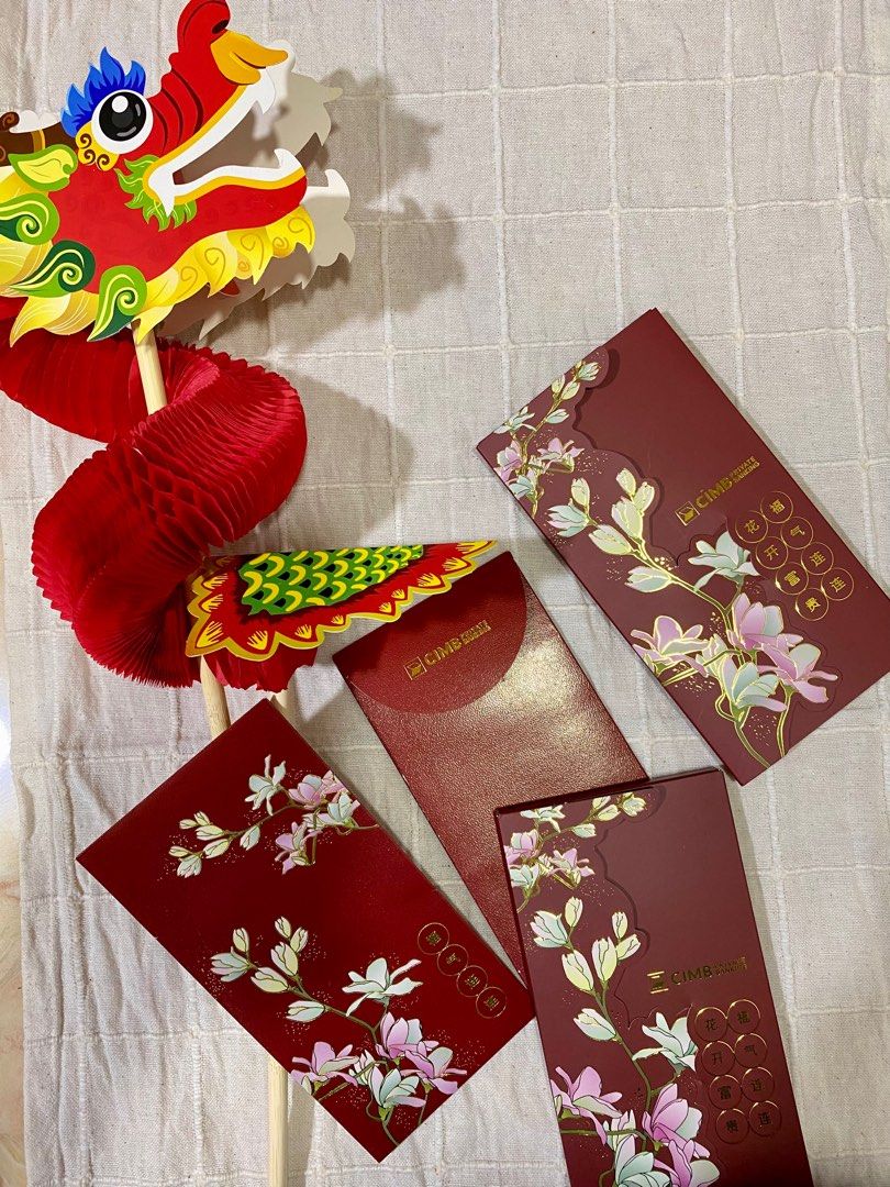 (2 box) Singapore 2024 CNY Ang Pow Red Packet CIMB Singapore Private ...