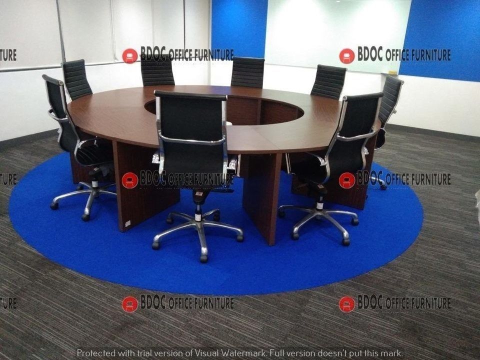 6 seater round conference table / office partition / office table ...