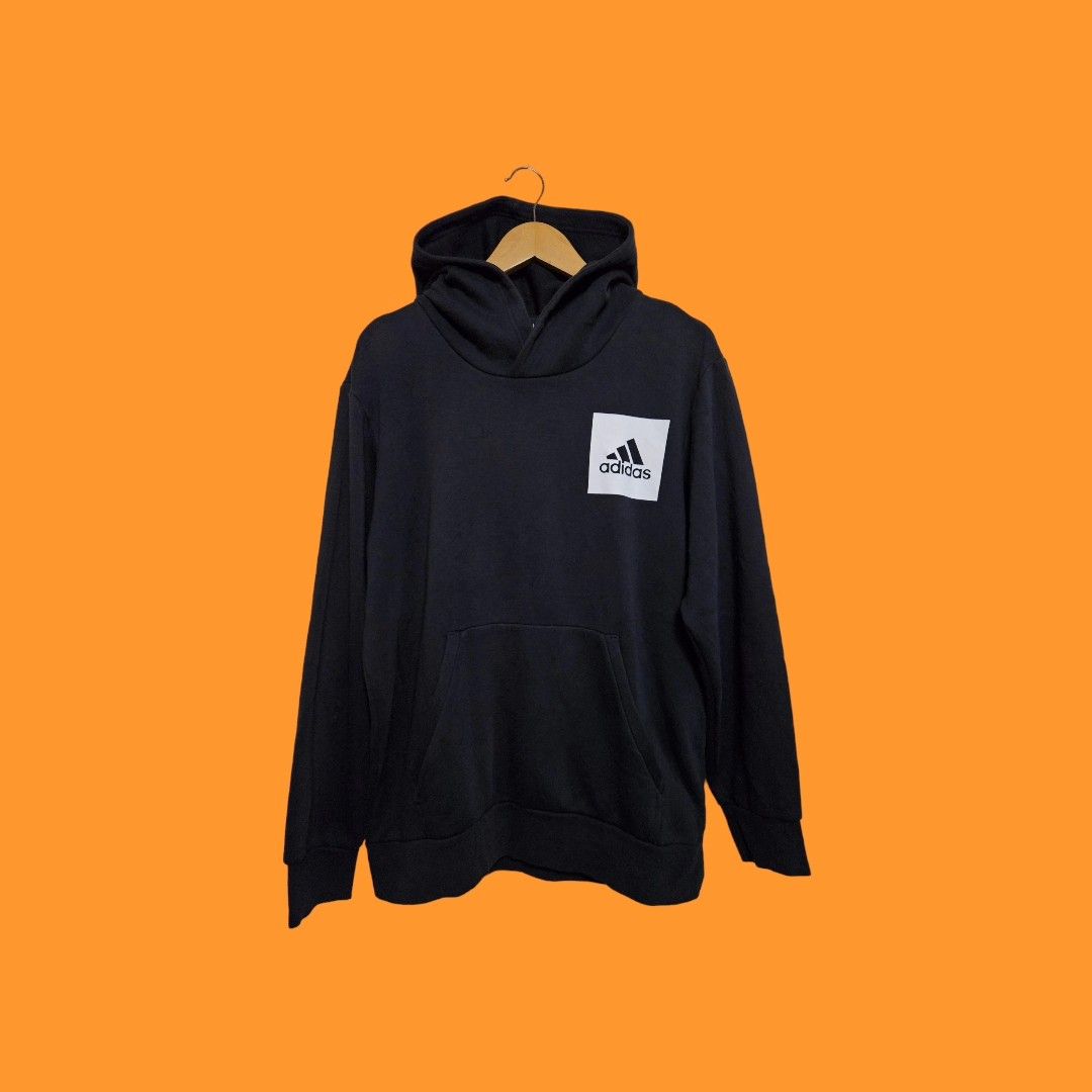 Adidas box logo, Men's Fashion, Coats, Jackets and Outerwear on Carousell