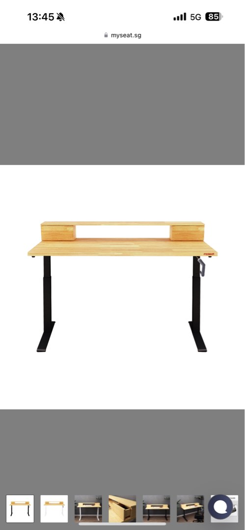 Adjustable Height Study Table, Furniture & Home Living, Furniture ...
