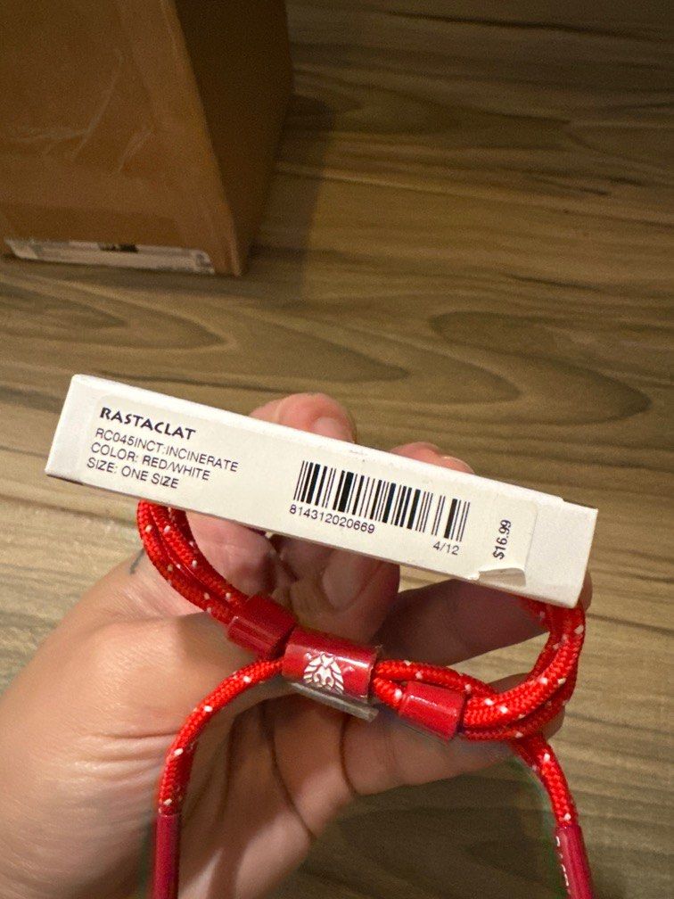Authentic Rastaclat red bracelet, Men's Fashion, Watches & Accessories ...