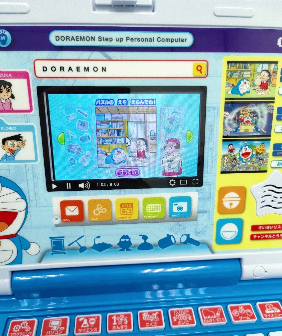 Bandai Doraemon step-up PC japanese anime laptop, Hobbies & Toys, Toys ...
