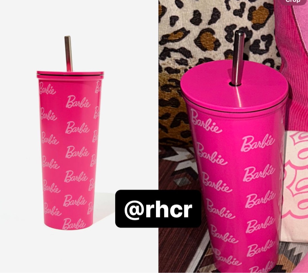Barbie X Typo Tumbler, Furniture & Home Living, Kitchenware & Tableware ...