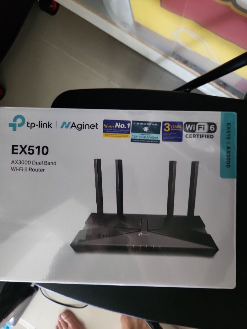 [BNIB] EX510 - Ax3000 Dual band Wi-Fi 6 router, Computers & Tech, Parts ...