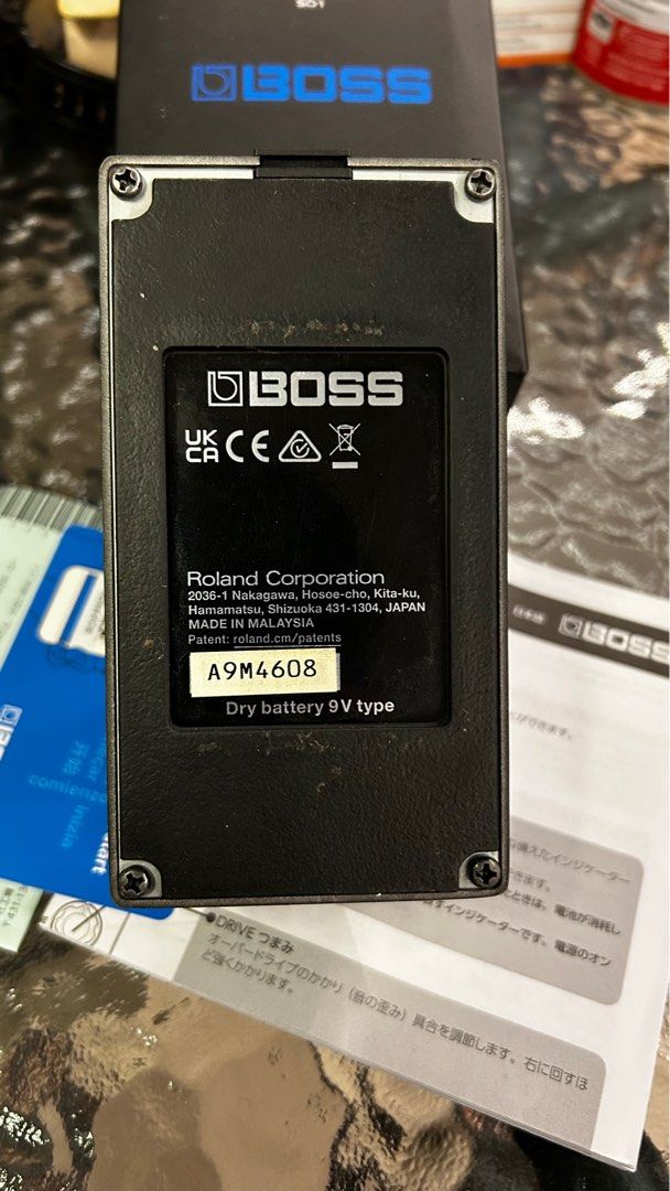 Boss Guitar Gadject Padel Boss Super Overdrive SD1 40th Anniversary, Hobbies & Toys, Music ...