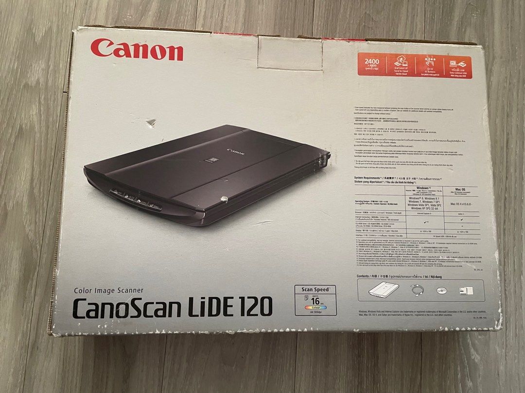 Canoscan Lide 120 Canon CanoScan LiDE 120 Color Image Flatbed Scanner