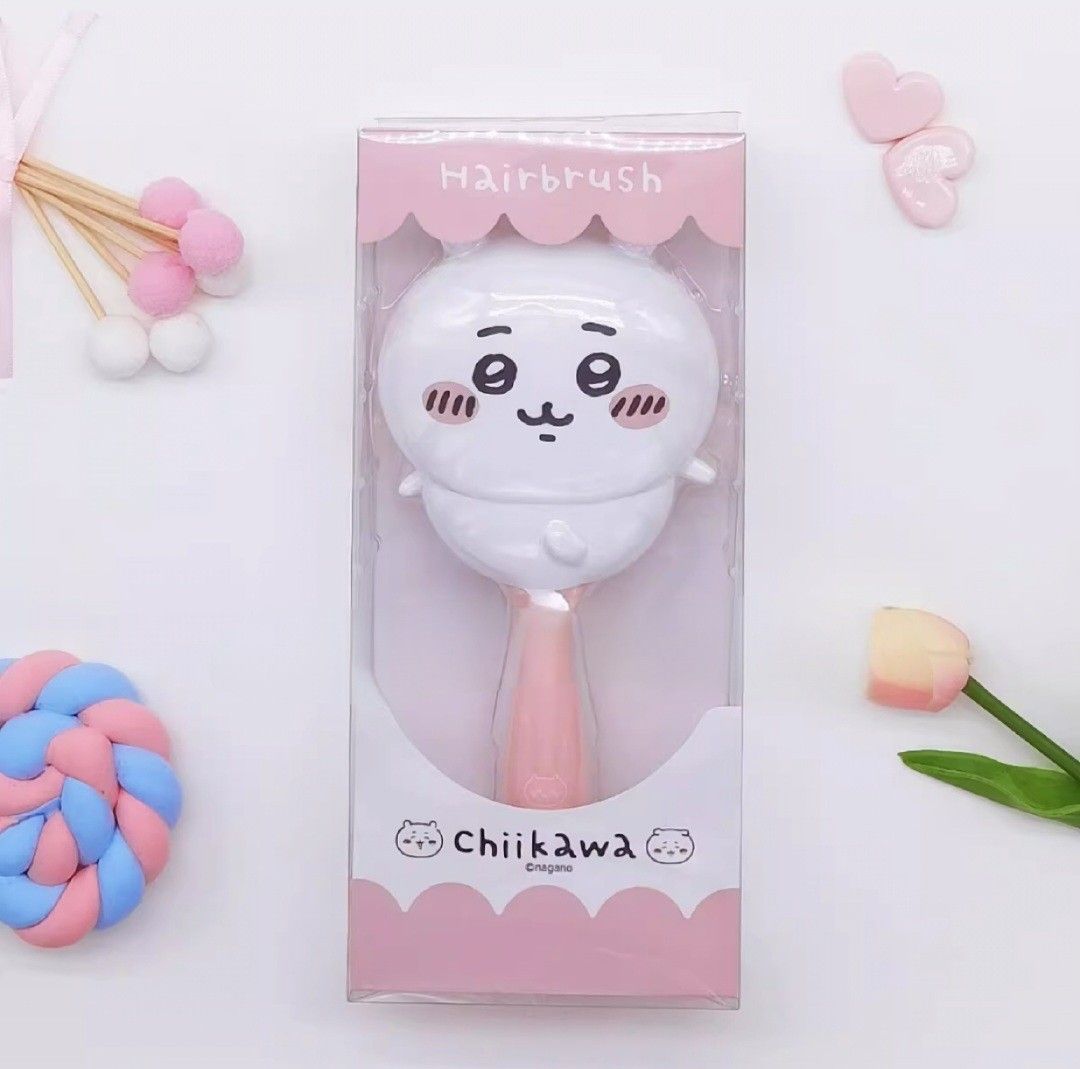 Chiikawa小可愛,八字貓造型梳 (吉伊卡哇/Hair brush/Comb/Hachiware/Nagano/小白/哈奇喵/小八/八字貓 ...