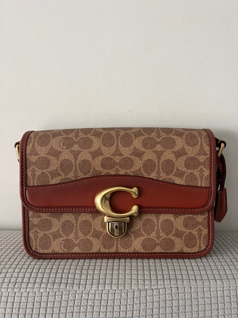COACH Coated Canvas Signature Shoulder Bag, Luxury, Bags & Wallets on ...