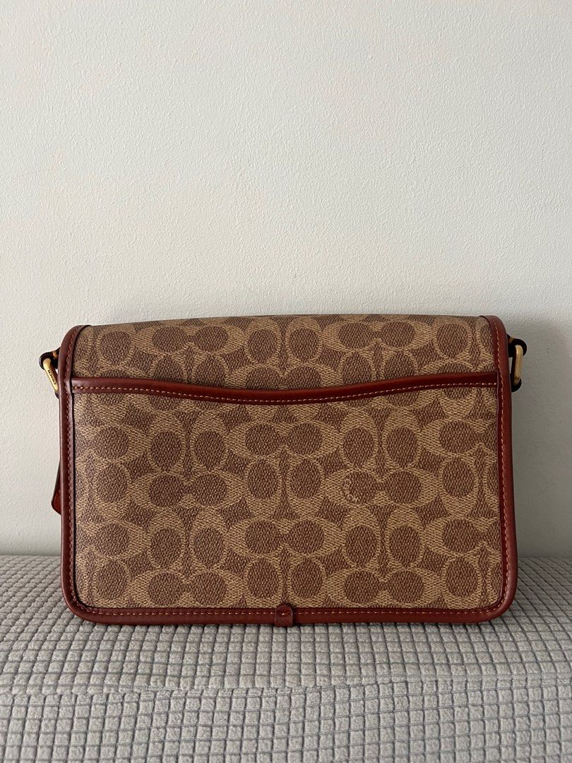 COACH Coated Canvas Signature Shoulder Bag, Luxury, Bags & Wallets on ...