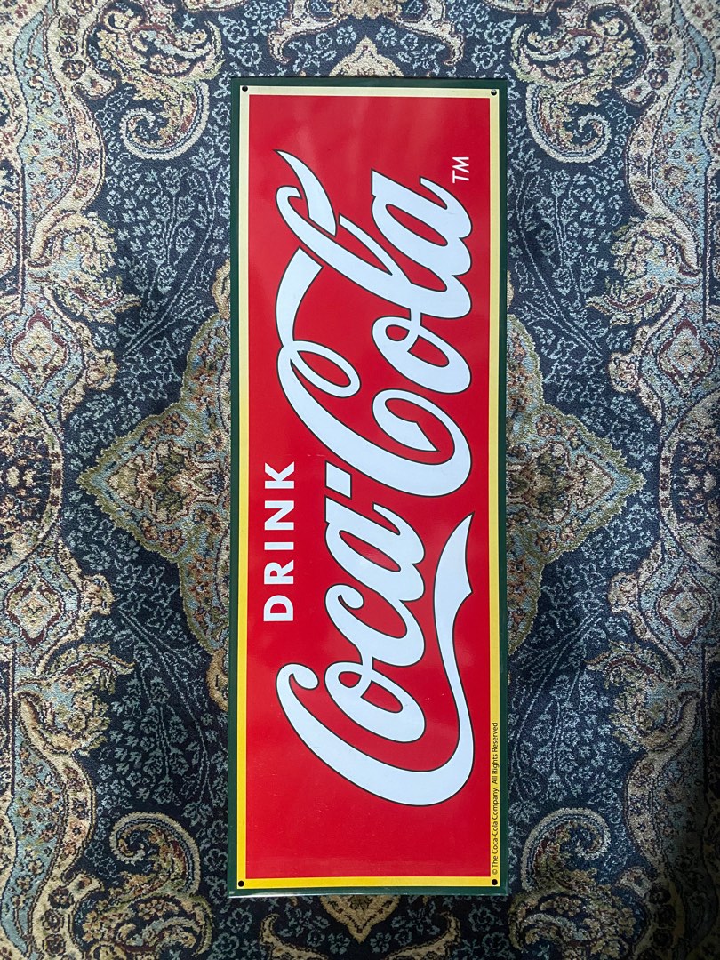 Coca Cola metal sign, Hobbies & Toys, Memorabilia & Collectibles ...