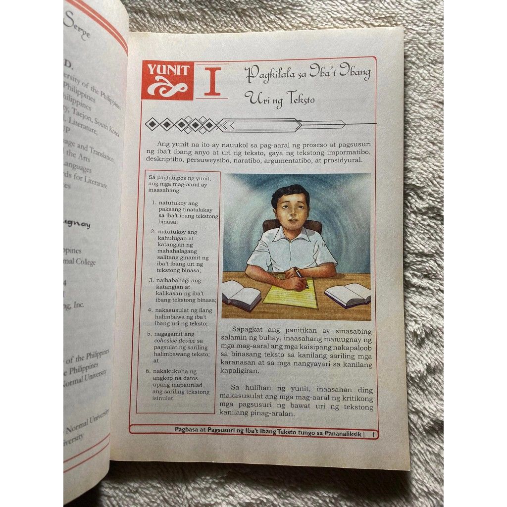 Daloy ng Wika Pagbasa at Pagsusuri ng Ibat Ibang Teksto SHS book ...