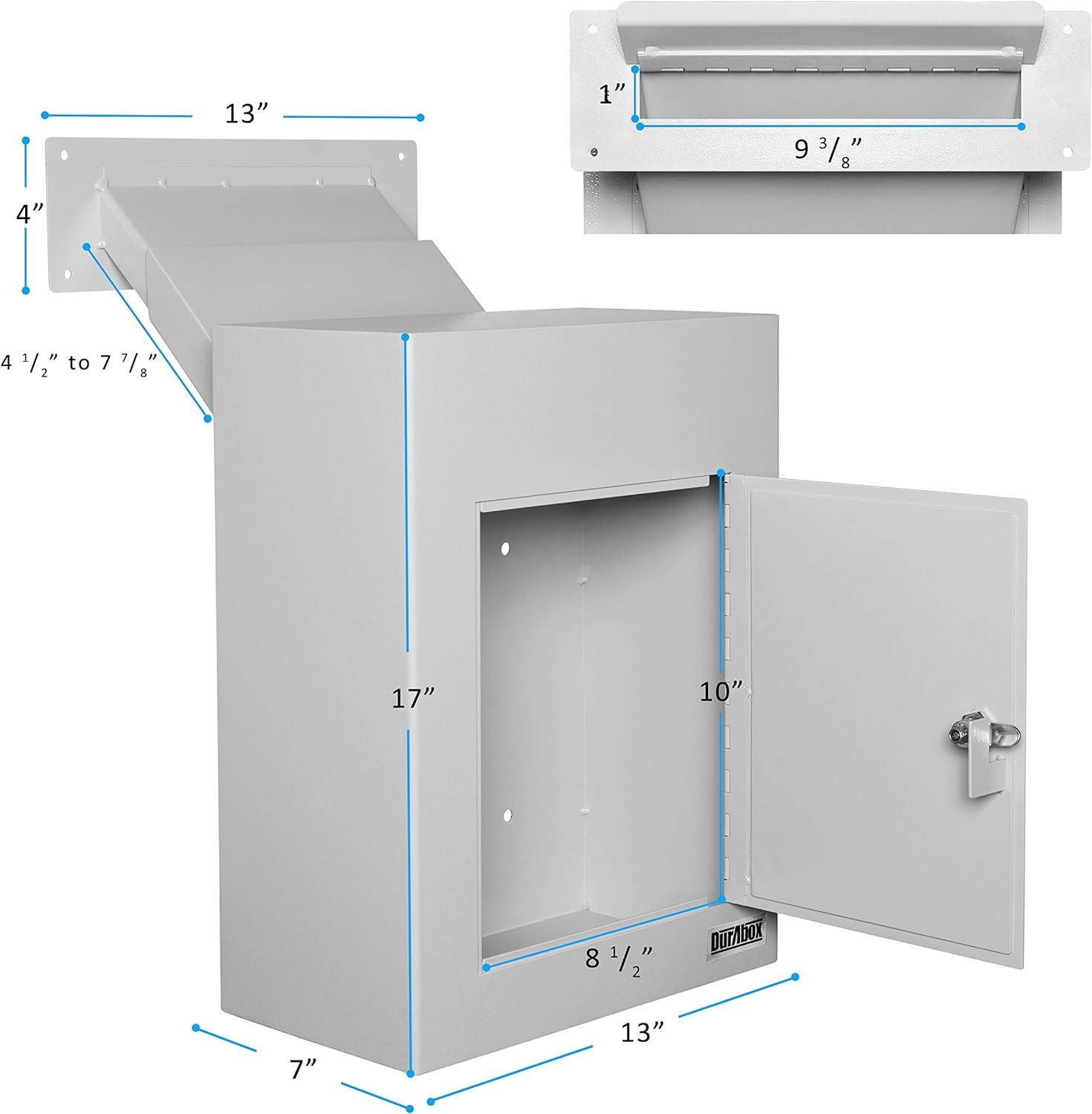 Durabox D700 Through the Wall Drop Box, Tubular Key Locking Secure ...