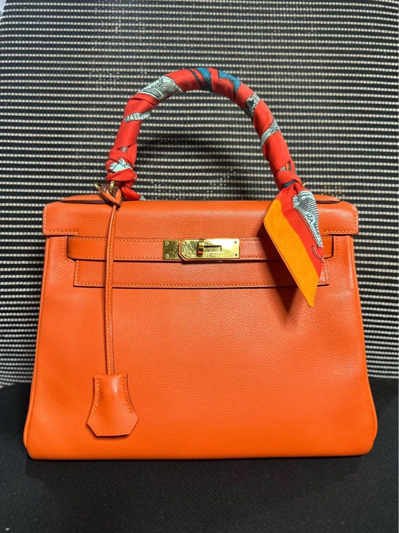 Hermes kelly 28 stamp X , Luxury, Bags & Wallets on Carousell