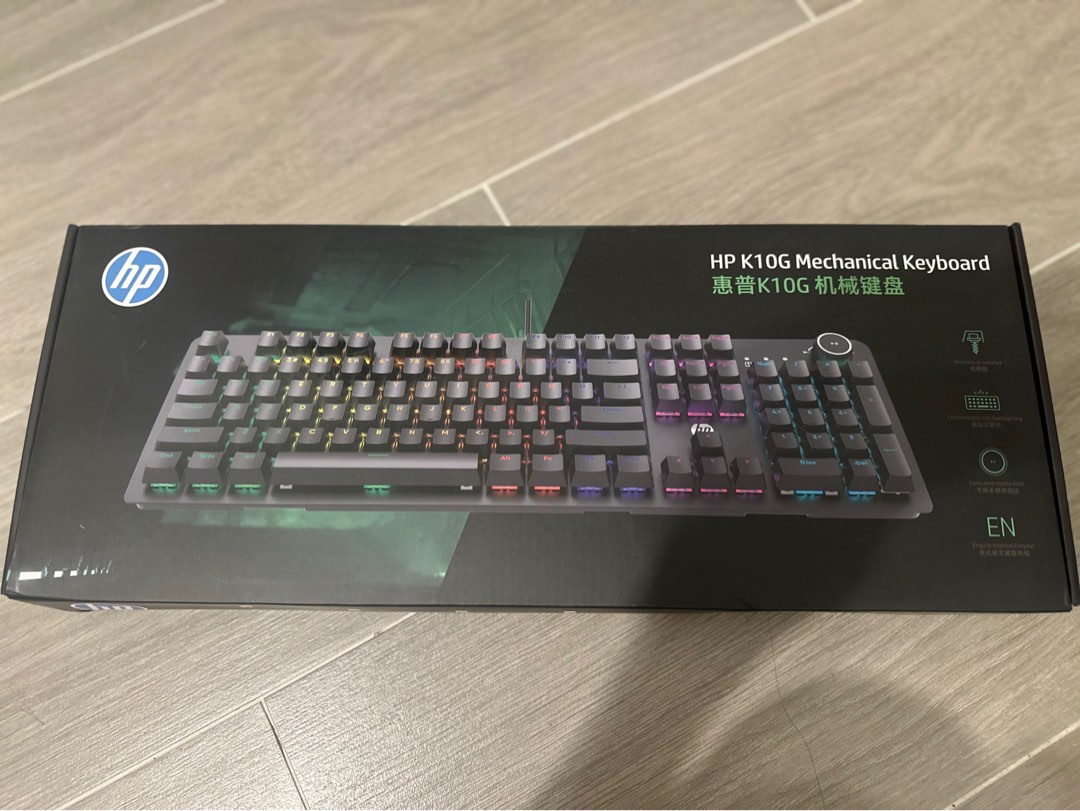 HP K10G Mechanical Keyboard, 電腦＆科技, 電腦周邊及配件, 電腦鍵盤及相關產品 - Carousell