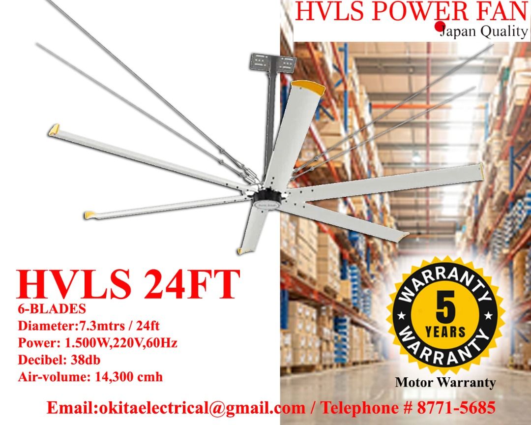 HVLS BIG CEILING FAN direct supplier installer, Commercial & Industrial ...