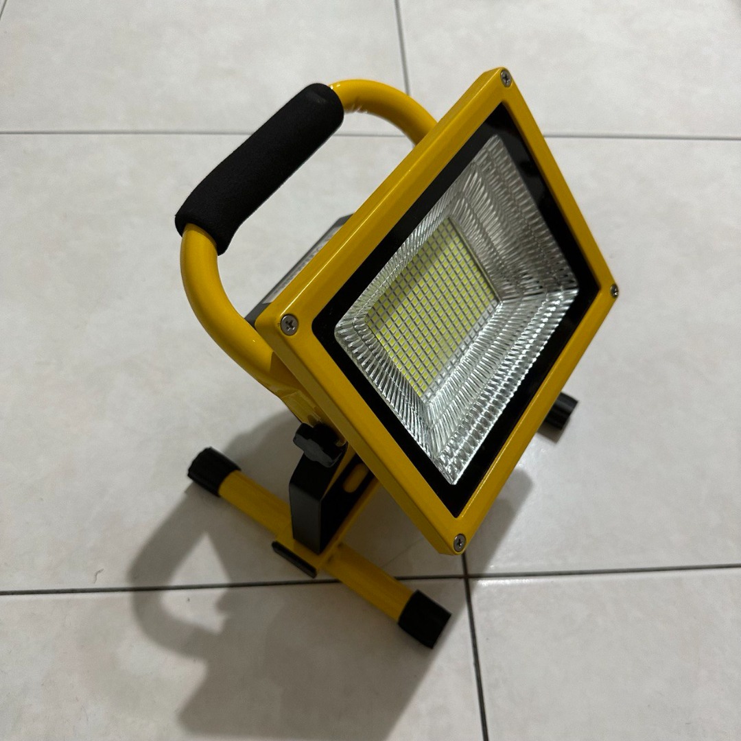 LED Rechargeable Flood Lights Work Light Emergency Stand Lamp Portable ...
