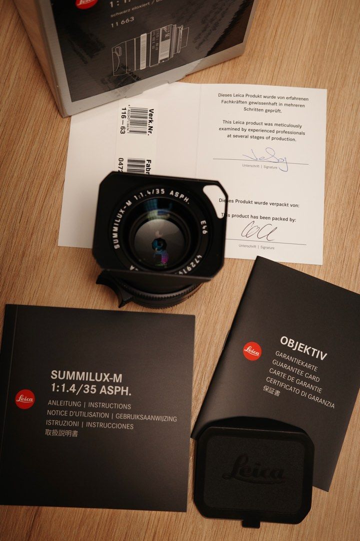 Leica Summilux-m 35mm f1.4 FLE 11663, Photography, Lens & Kits on Carousell
