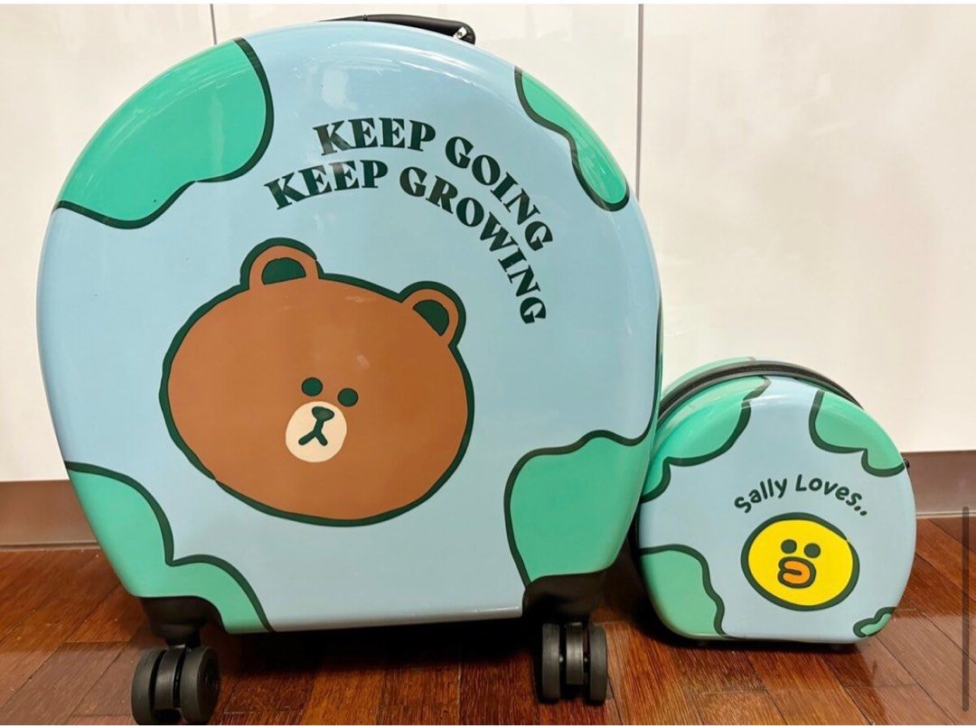 台灣屈臣氏Line Friends 行李箱, 興趣及遊戲, 旅行, 旅遊 - 旅行必需品及用品 - Carousell