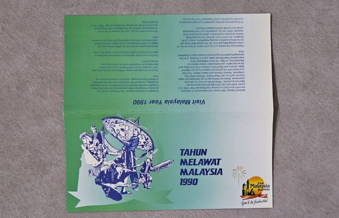 Malaysia 1990 Visit Malaysia Year presentation pack, Hobbies & Toys ...