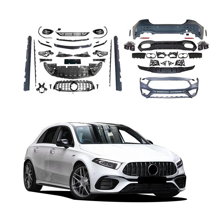 Mercedes Benz A Class W177 Hatchback hatch back body AMG Body kit ...