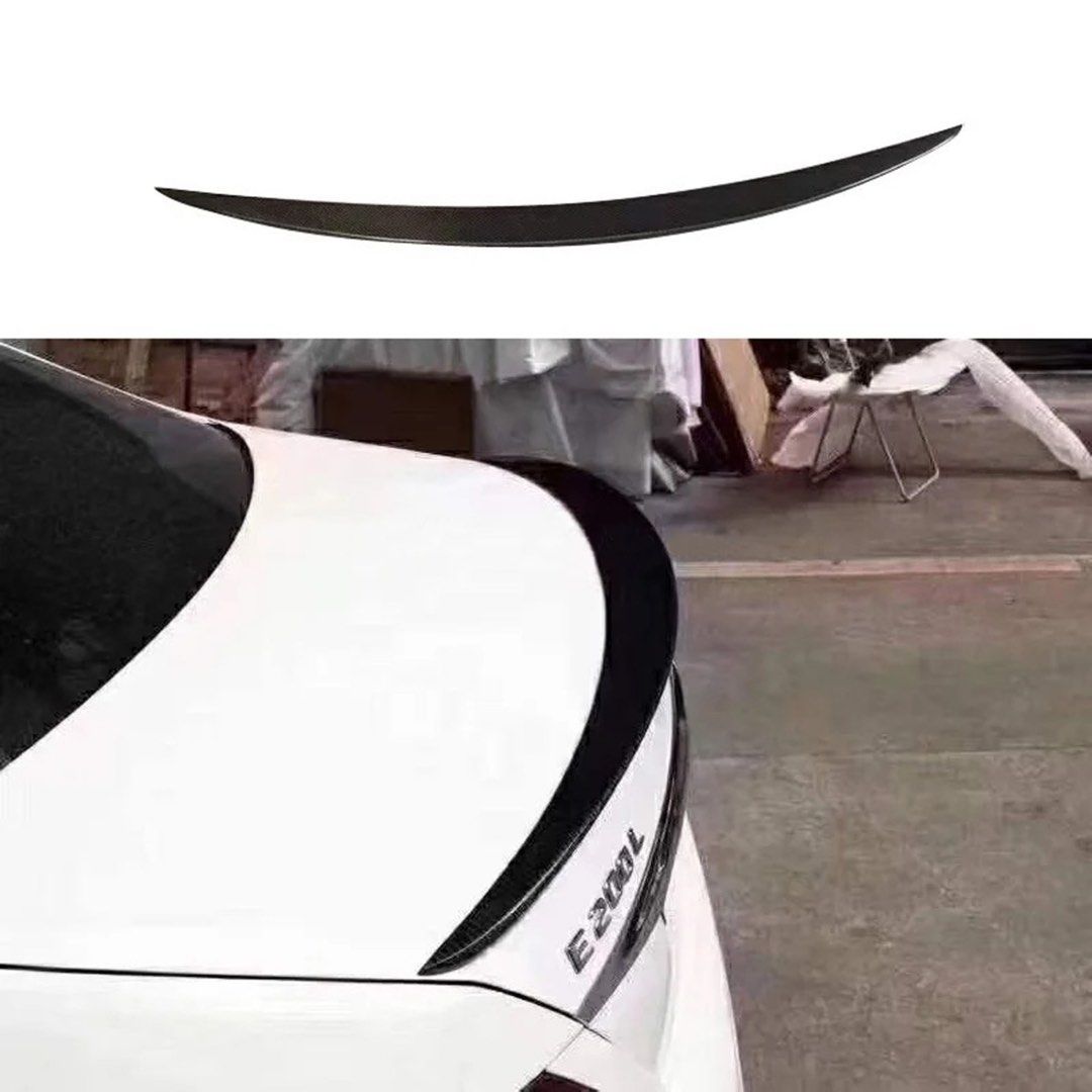 Mercedes Benz E Class W213 carbon fiber rear spoiler wing, Car Parts ...