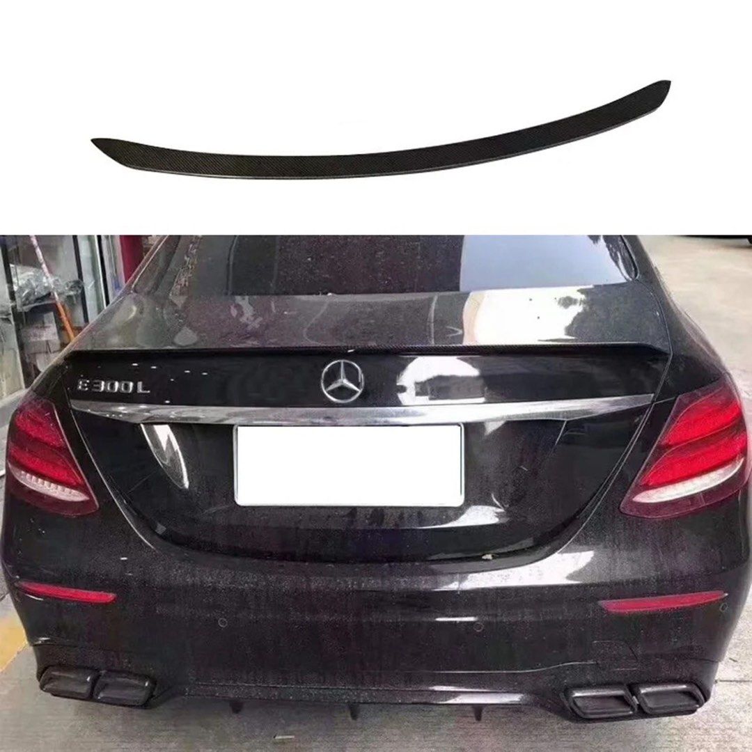 Mercedes Benz E Class W213 carbon fiber rear spoiler wing, Car Parts ...
