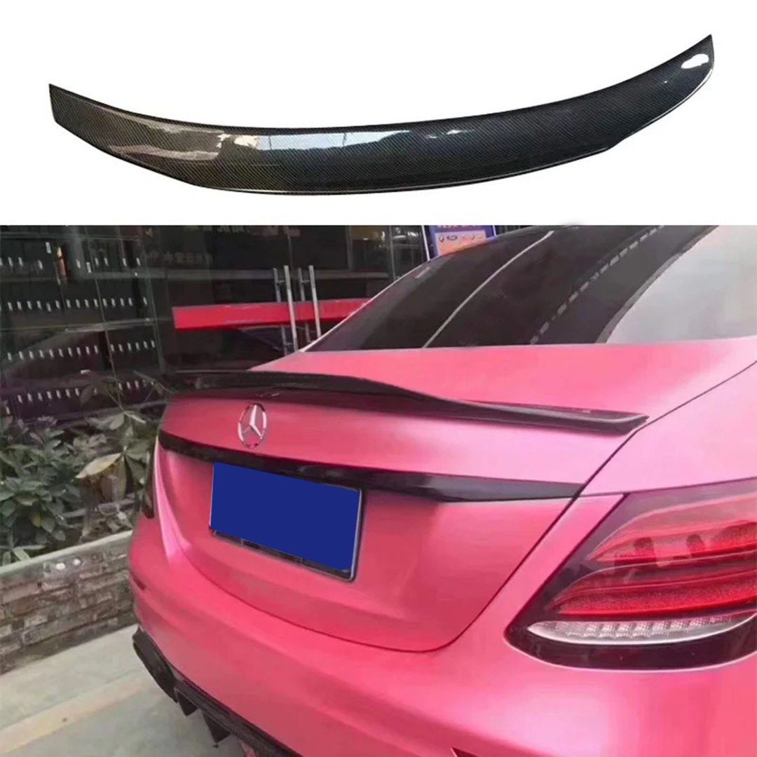 Mercedes Benz E Class W213 carbon fiber rear spoiler wing, Car Parts ...