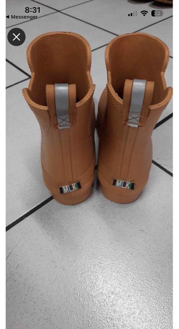 Milk Rubber Boots, Women's Fashion, Footwear, Boots on Carousell