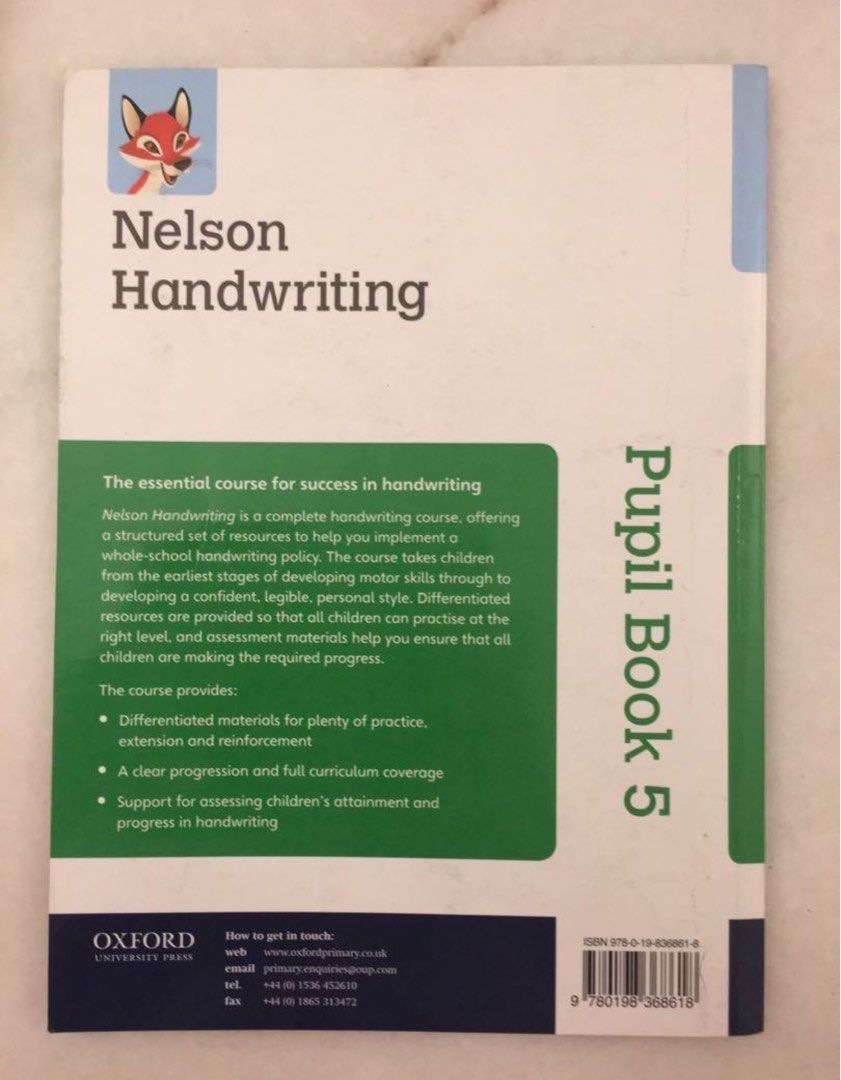 Nelson Handwriting Pupil Book 5, Hobbies & Toys, Books & Magazines ...
