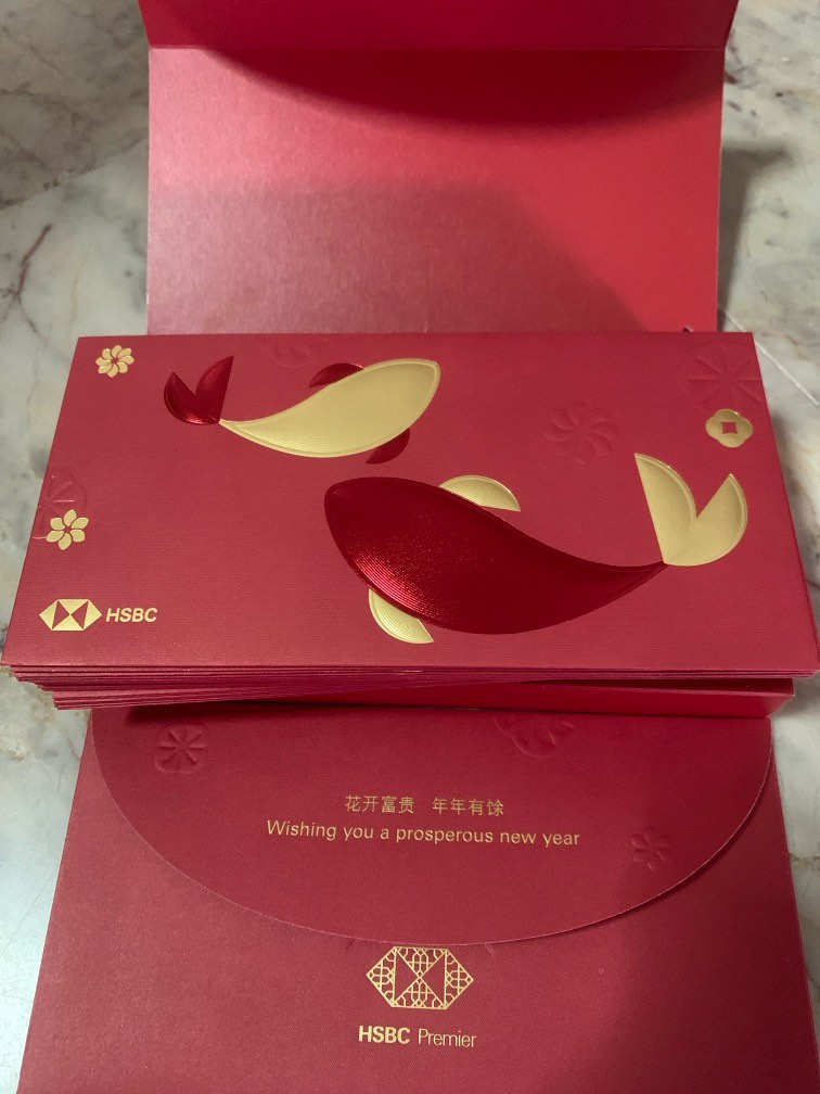 New HSBC Premier 2024 Red Packet Angbao, Hobbies & Toys, Stationery ...
